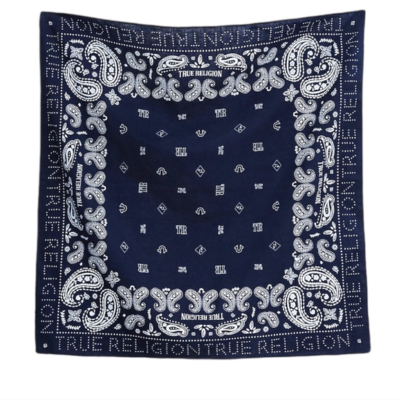 True Religion | Accessories | True Religion Navy Blue Bandana 0 Cotton ...